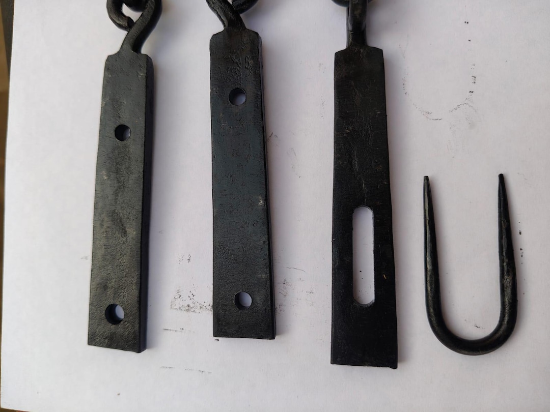 Hand-forged Hinges & Hasp Set | Viking Medieval Box Hardware ...