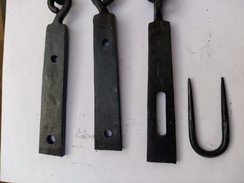 Hand-forged Hinges & Hasp Set | Viking Medieval Box Hardware ...