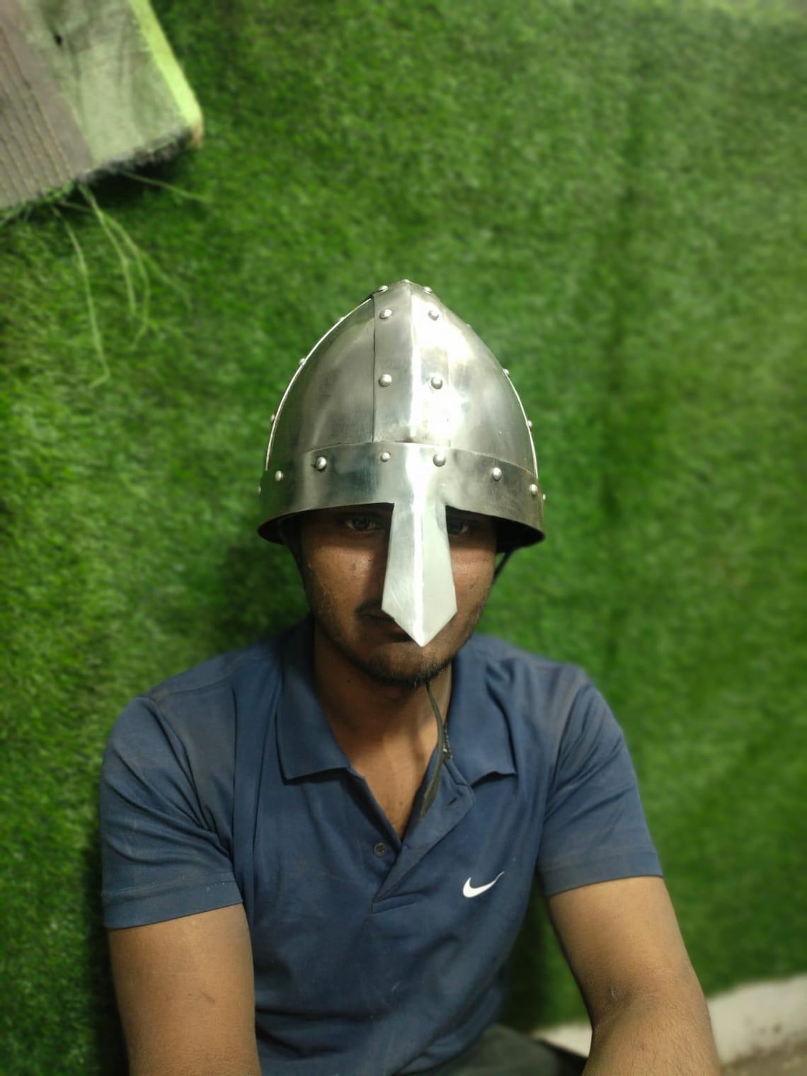 Casco vikingo de acero de 2 mm, listo para la batalla, casco SCA para ...