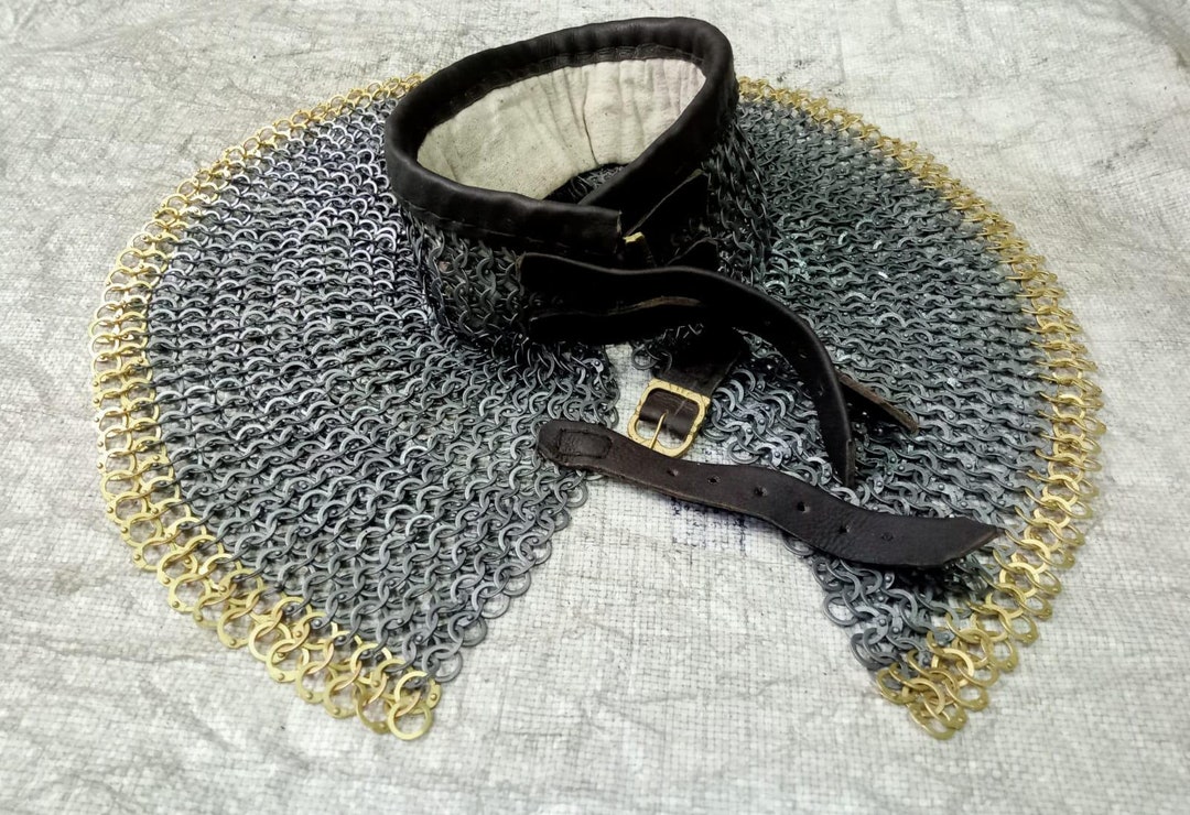 Chainmail Gorget,viking Chainmail a Entail,8mm Viking Bishop's,medieval ...