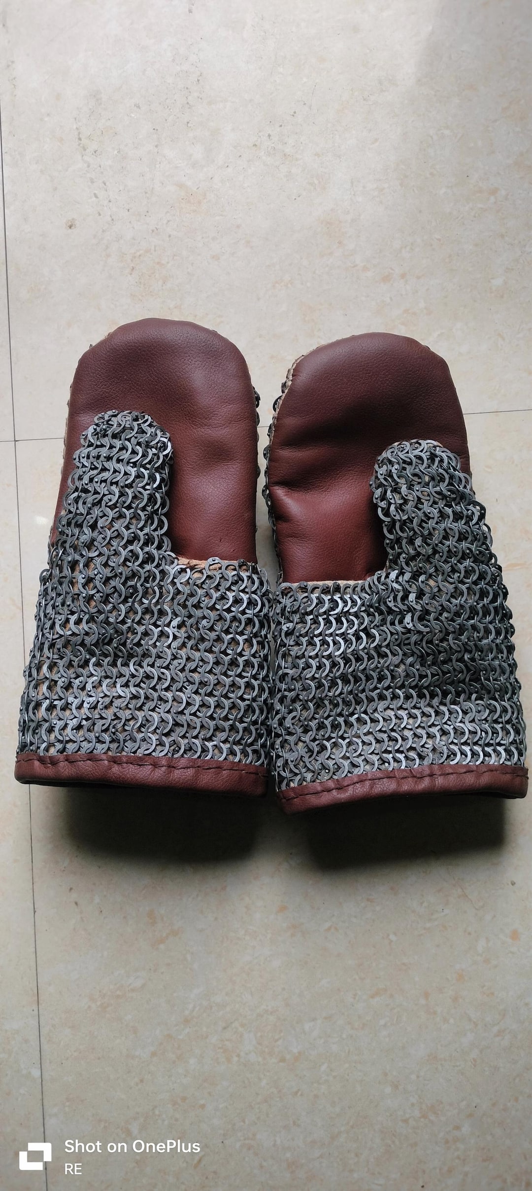 Medieval Viking Mittens,chainmail Mittens With Steel Plates,battle ...