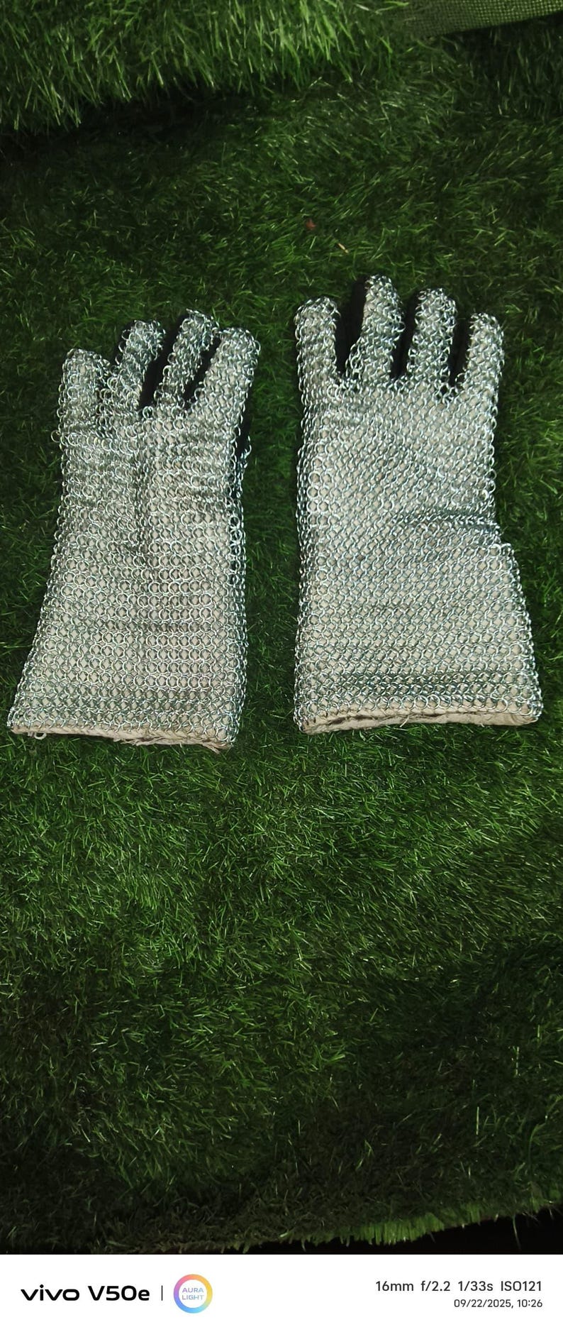 Medieval Viking Chainmail Mittens – 6mm Butted Zinc Plated Steel, LARP ...