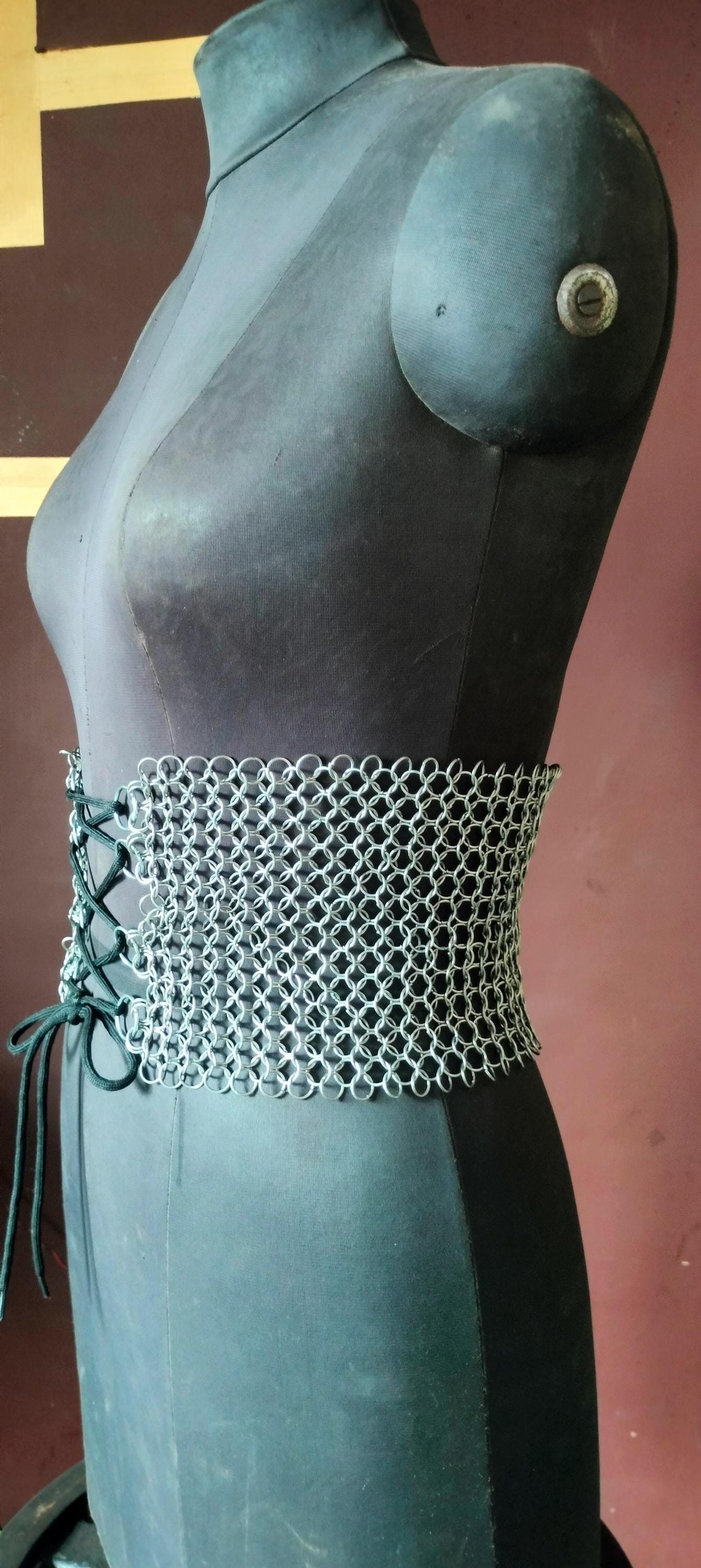 Medieval Chainmail Corset Belt | Stainless Steel Cosplay Waist Armor ...