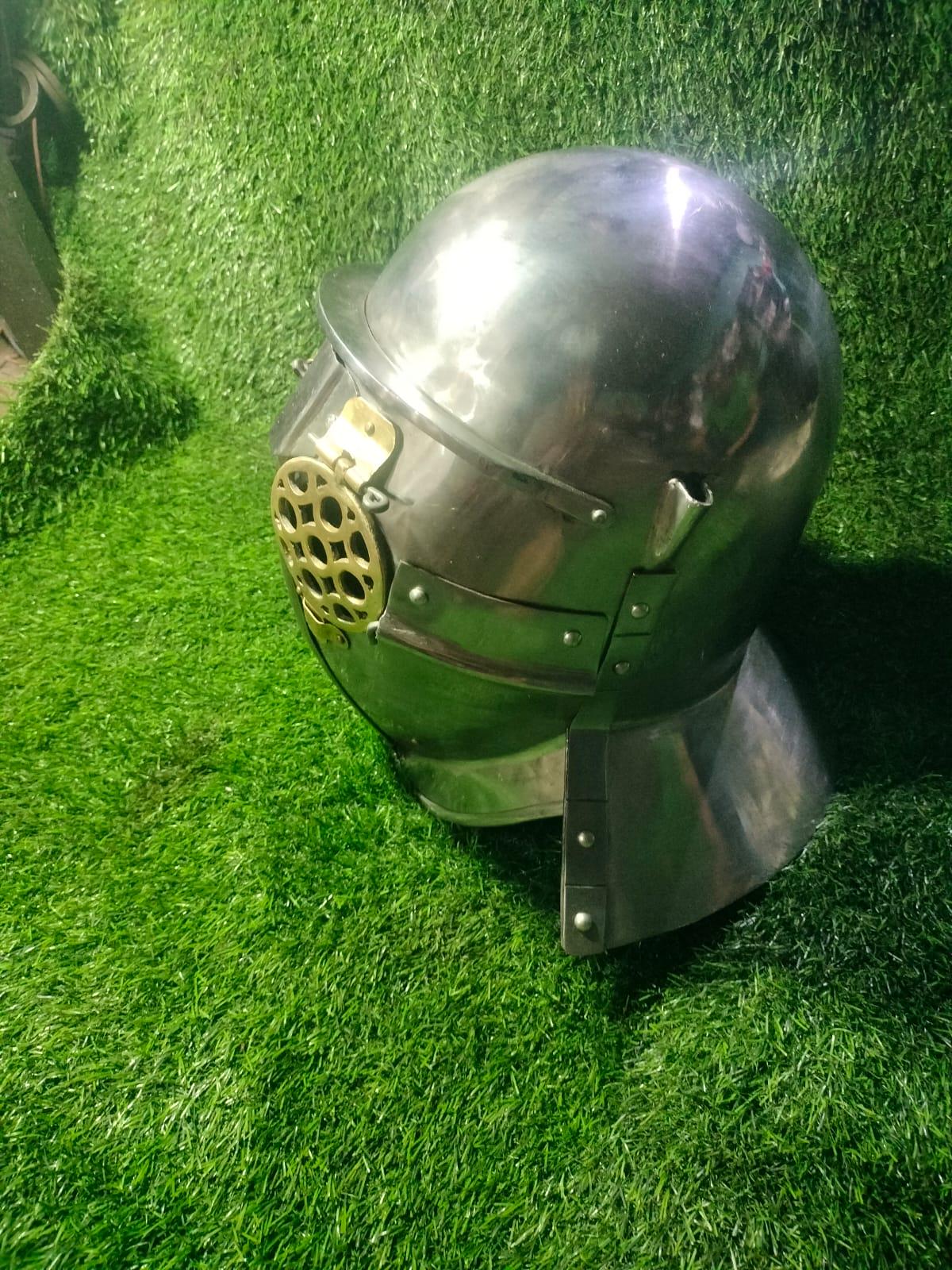 2mm Mild Steel Provocator Gladiator Helmet, Battle Ready SCA Helmet - Etsy