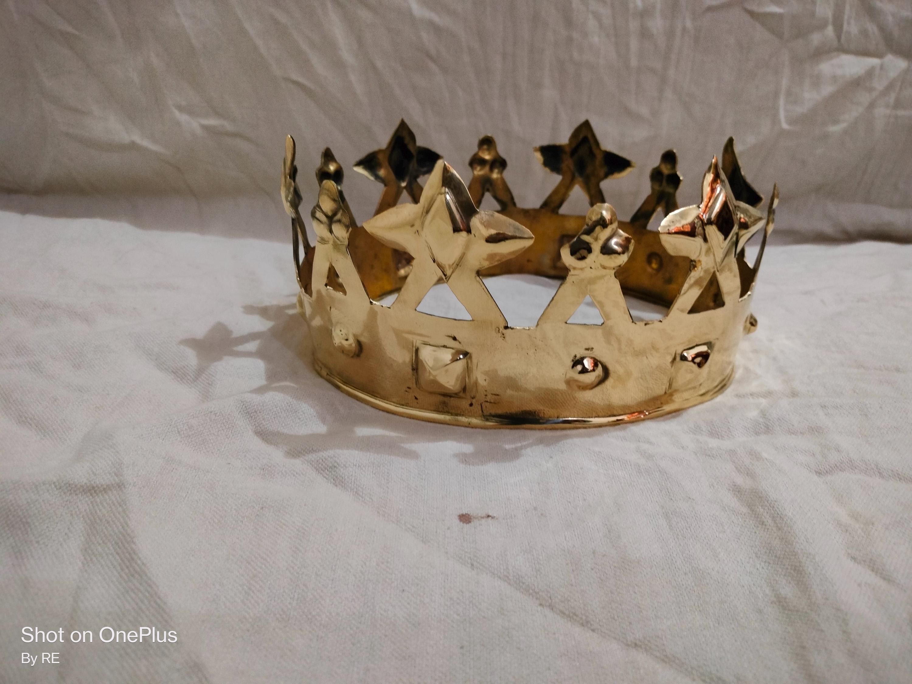 Brass Royal Crown, Prince Crown, Cosplay Viking Event - Etsy