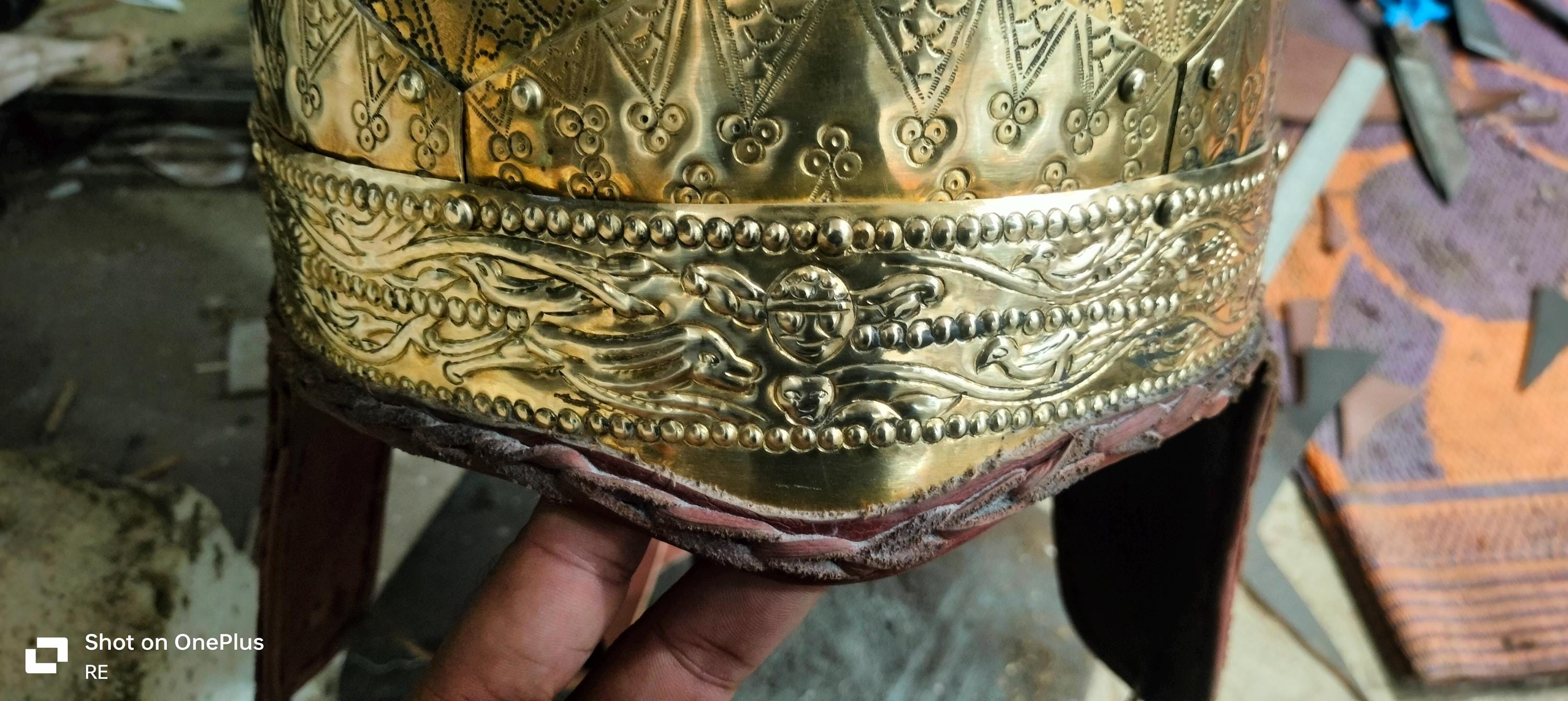 Late Roman Spangenhelm Helmet,anglo Saxon Helmet,larp Helmet,best ...