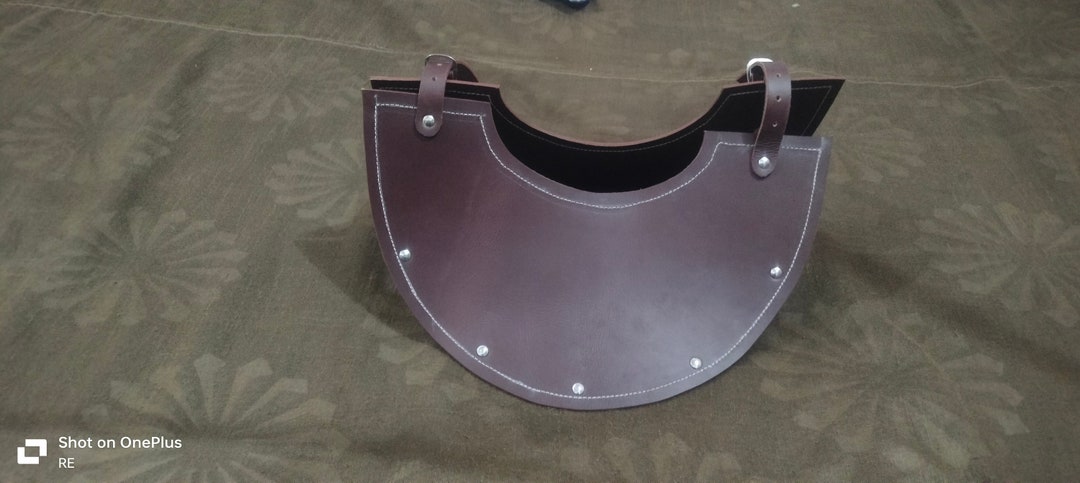 Leather Neck Armour – Medieval Cosplay LARP Neck Guard for Halloween or ...
