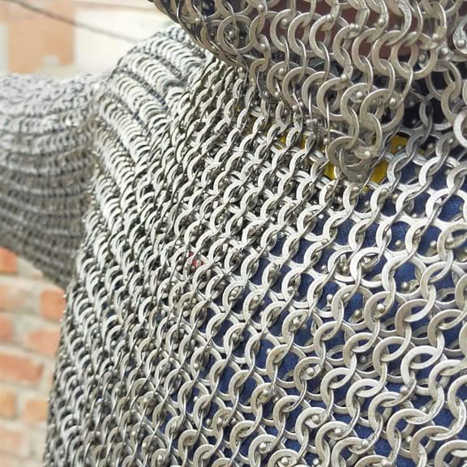 Chainmail Hauberk Huscarl Set | With Integrated Mittens & Coif | Viking ...