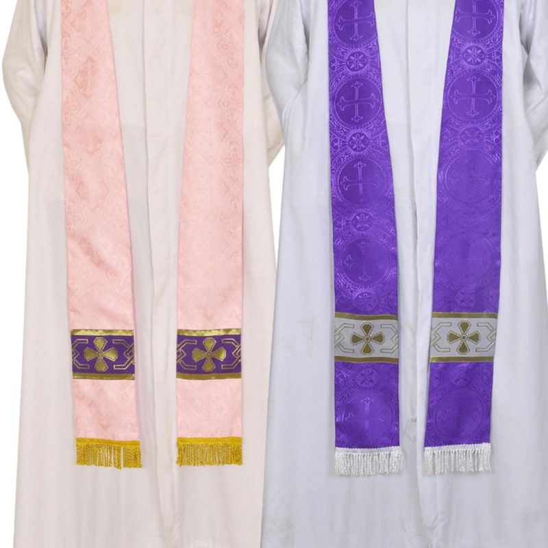 Lent Stole for Clergy - Etsy UK