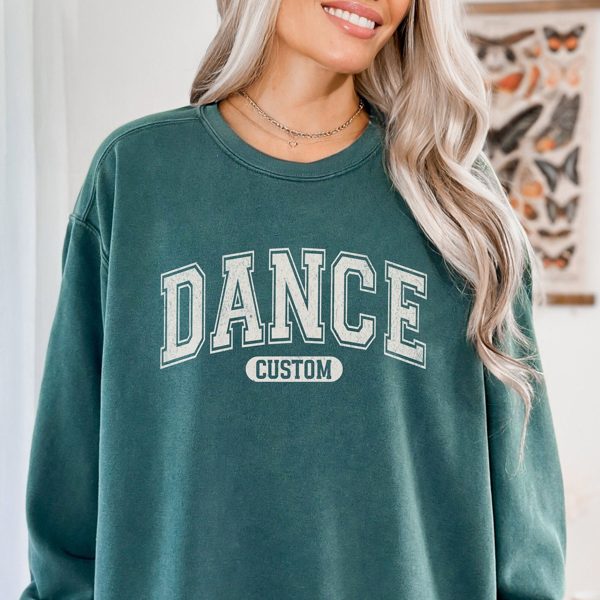 Comfort Colors® Custom Distressed Dance Sweatshirt, Dance Shirt, Shirt ...