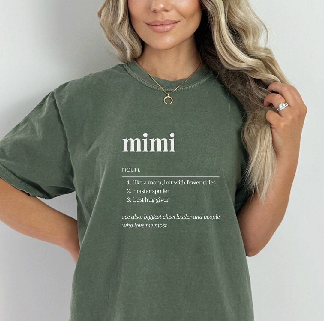 Personalized Mimi Definition Shirt Comfort Colors® T-shirt Gift for ...