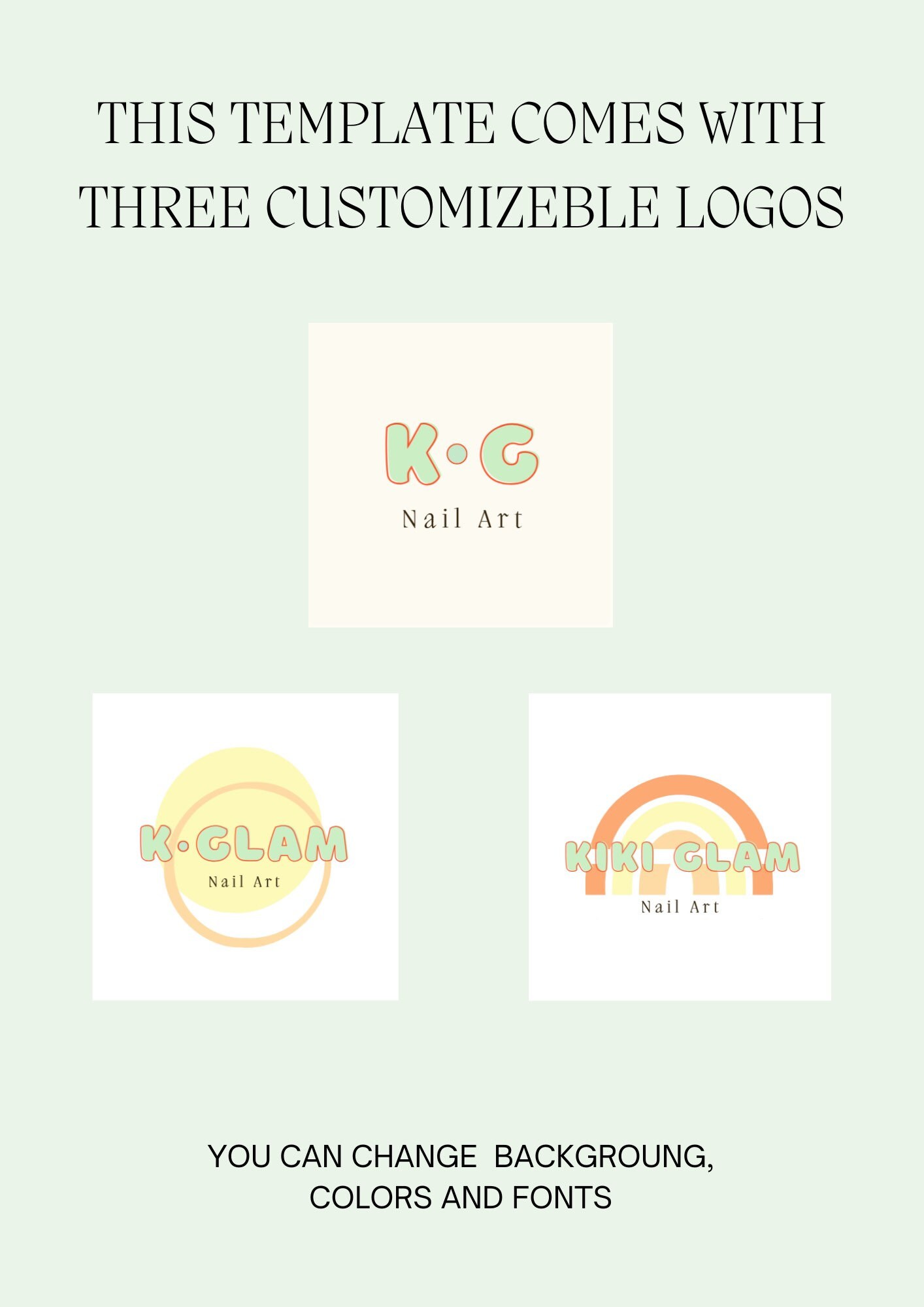 Canva Website Template With 3 Free Logos, Website Templates, Done for ...