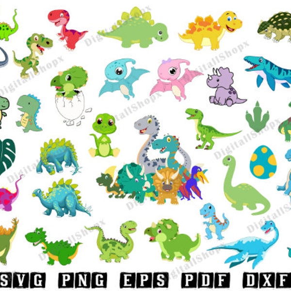 Dinosaur Svg - Etsy