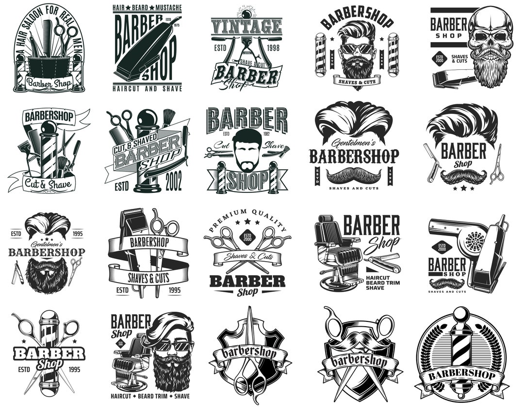 Barber SVG Bundle, Barber Vintage Svg, Barbershop SVG, Hairdresser ...