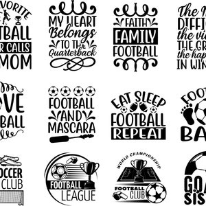 Football SVG Bundle, Soccer Svg Bundle, Funny Football SVG, Football ...