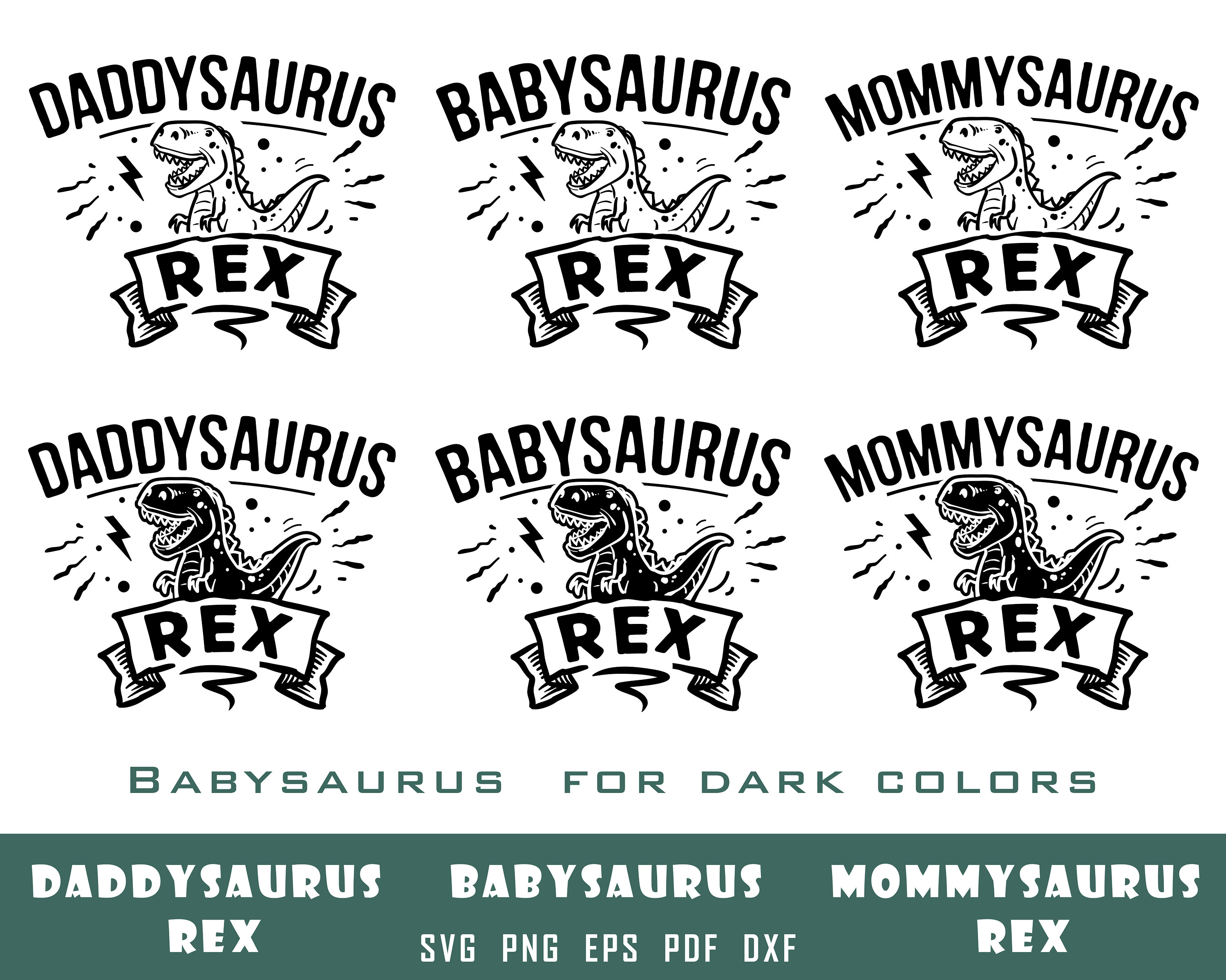 Mamasaurus Svg, Dinosaur Svg, Babysaurus Svg, Daddysaurus Svg, Dinosaur ...