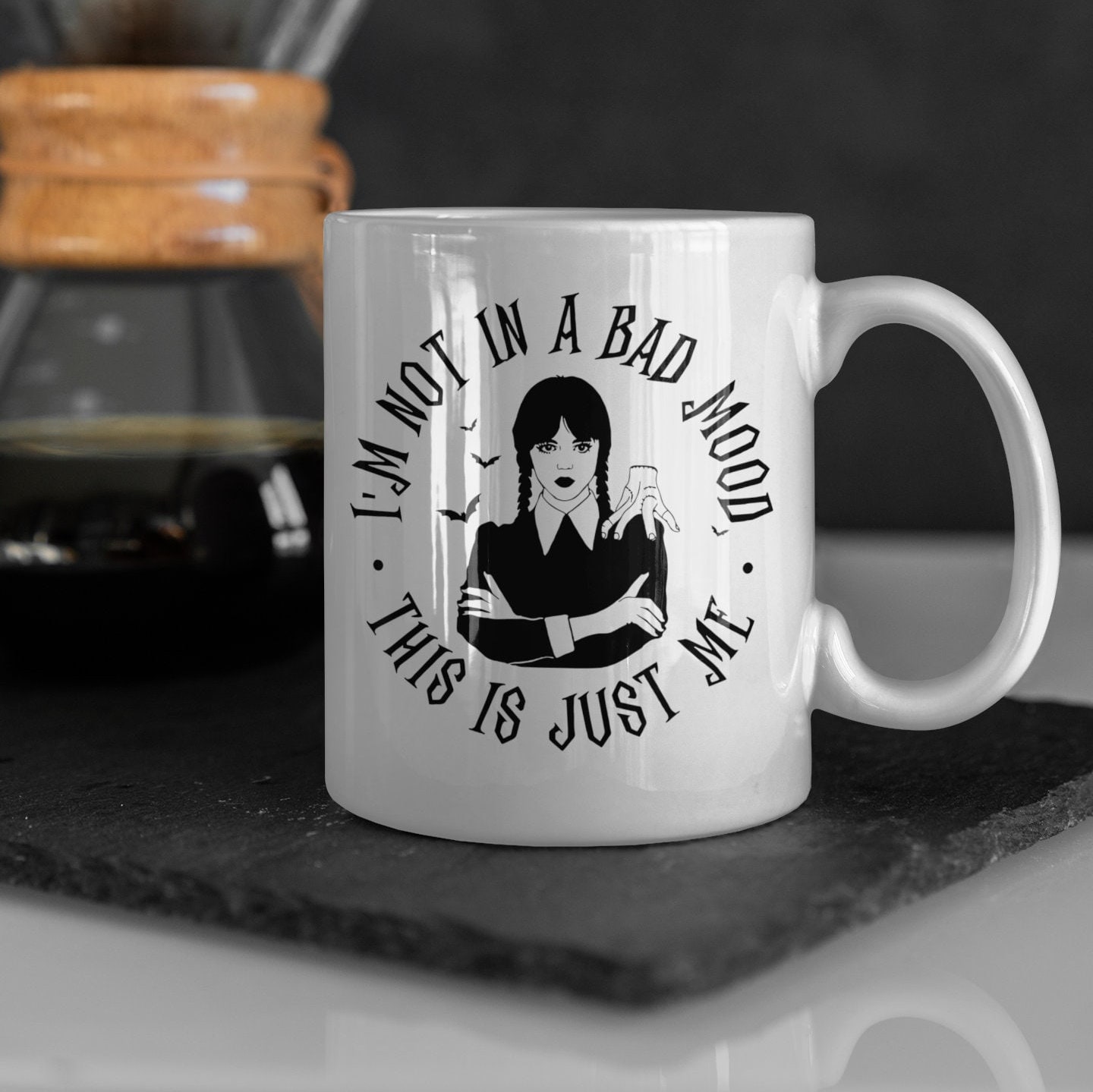 Wednesday Addams Mug | Addams Family Inspired | Quirky 'not in a Bad ...