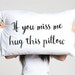 Personalized Long Distance Relationship Pillow Long Distance Love Long ...