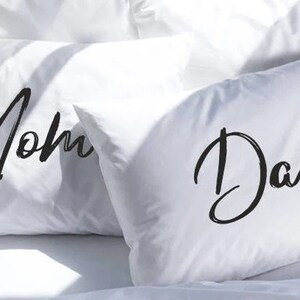 Mom and Dad Gift Idea for Parents Gift Couple Pillowcase Custom Pillow ...