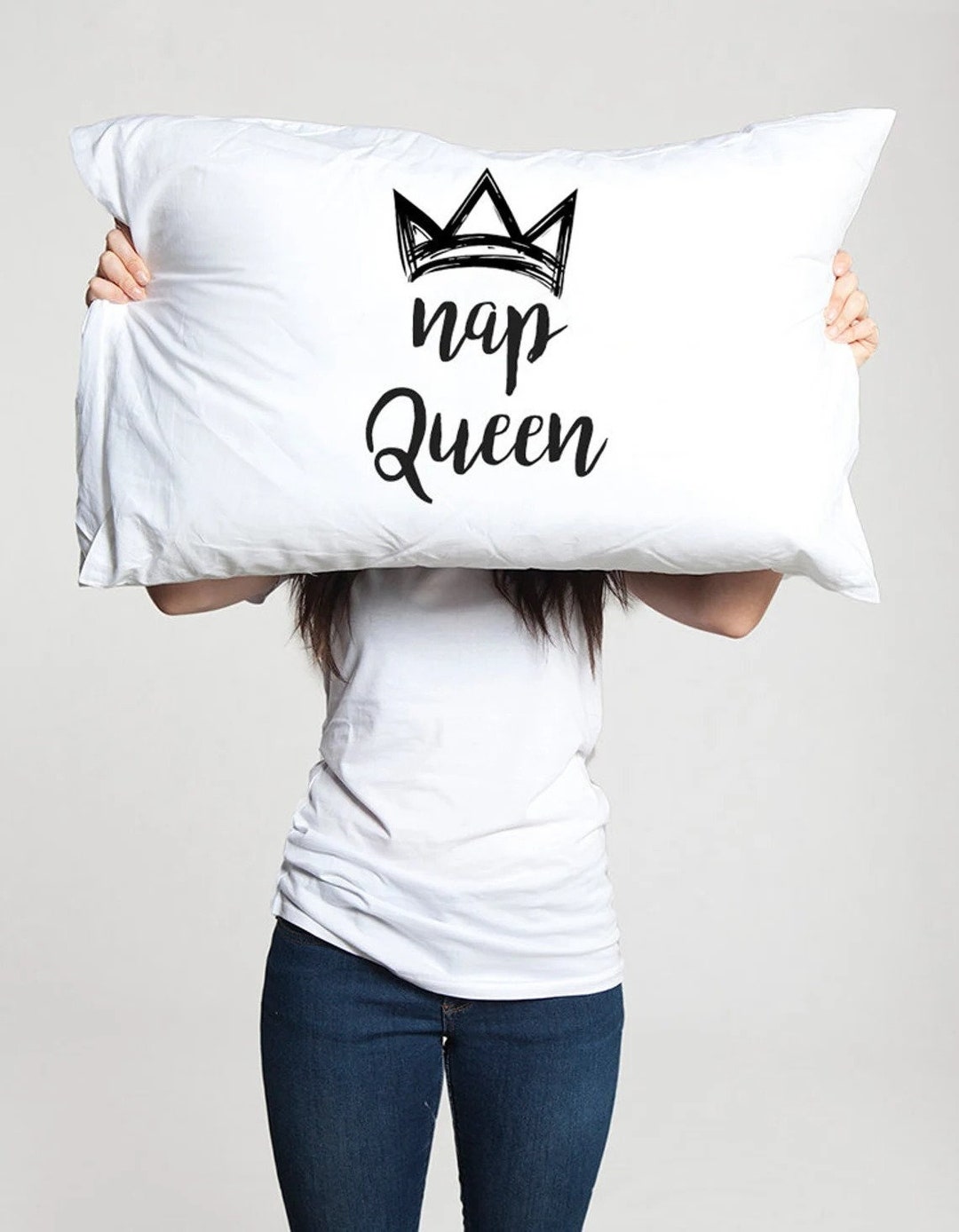 Nap Queen Gift for Her Girlfriend Gift Nap Queen Pillow Valentines Gift ...