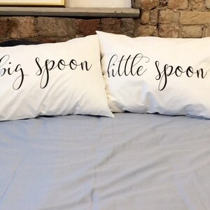 Big Spoon Little Spoon Spooning 2nd Cotton Anniversary Gift for Him Her ...