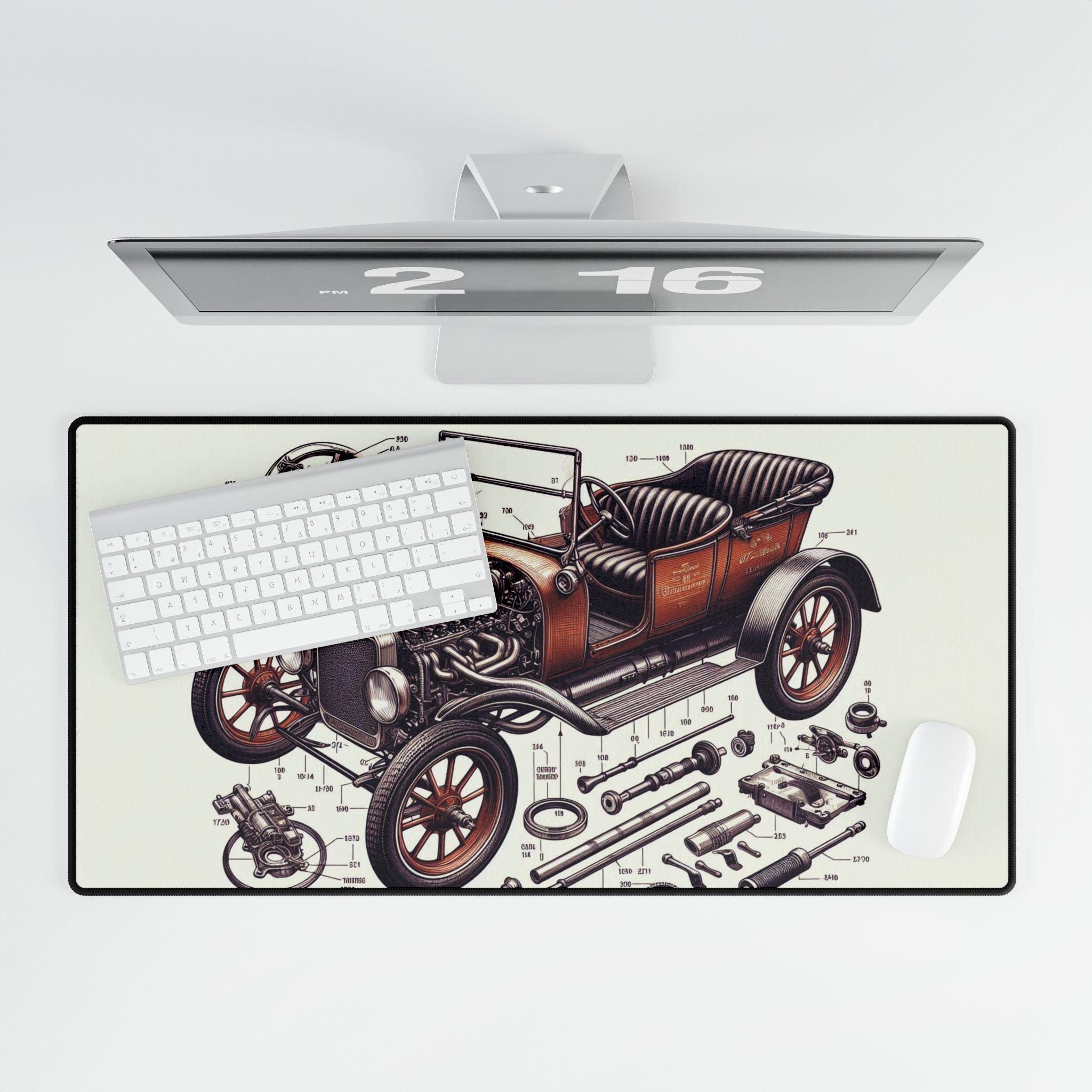Vintage Car Desk Mats - Etsy