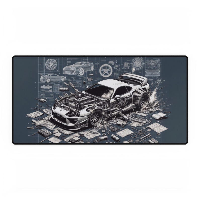 Car Schematic Desk Mats - Etsy