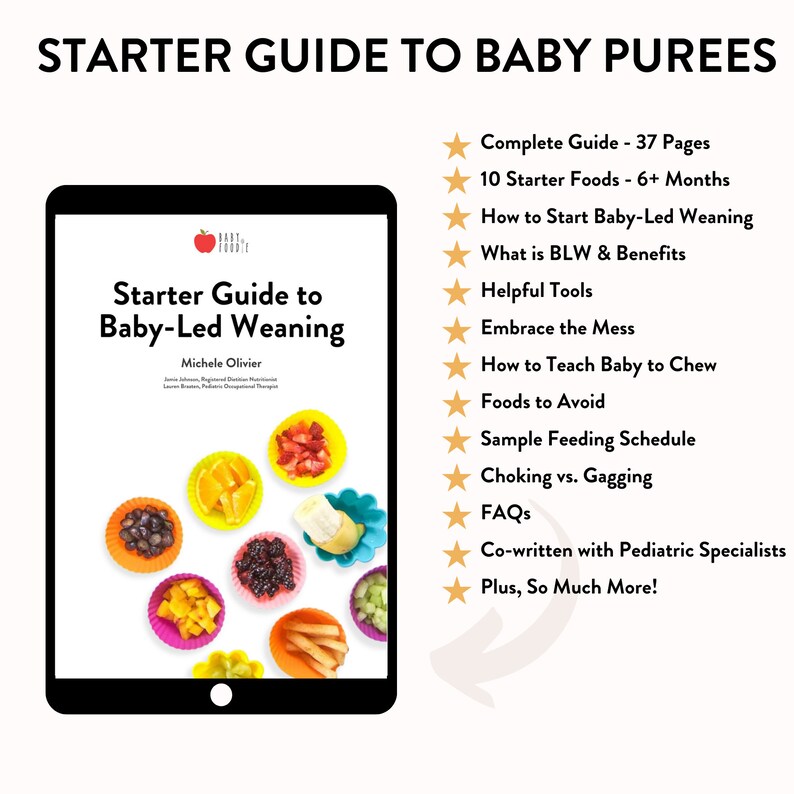 Starter Guide to Baby-led Weaning & Baby Food Bundle - Baby's First ...