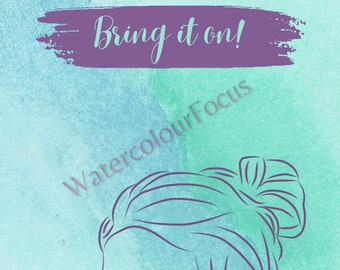 Watercolour Motivational Inspirational Self Love Quote Phone - Etsy