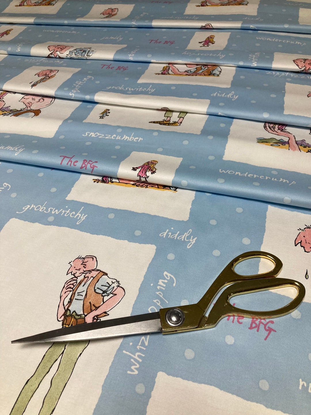Ashley Wilde / Quentin Blake - BFG - Multi - Designer Fabric per Metre ...