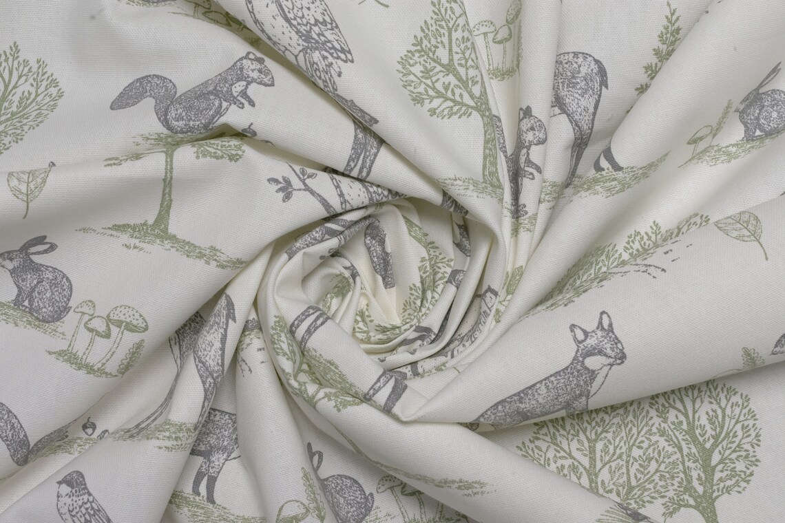 Clarke and Clarke - Studio G - New Forest - Natural - Designer Fabric ...
