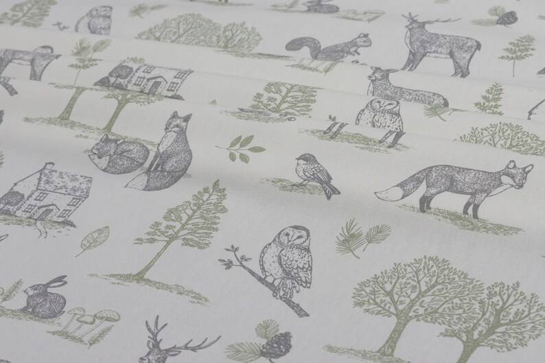 Clarke and Clarke - Studio G - New Forest - Natural - Designer Fabric ...