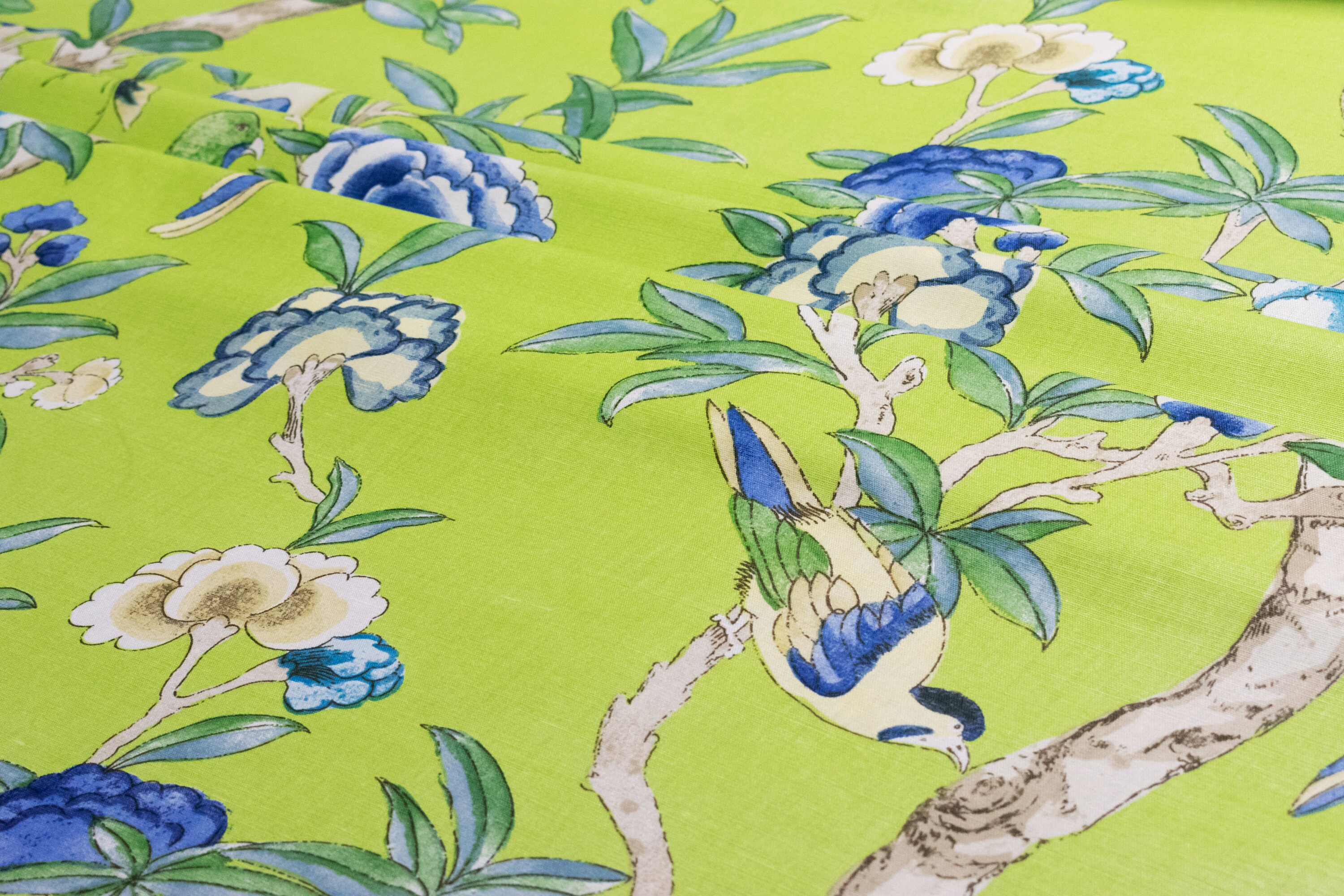 Thibaut - Giselle - Green - Fabric per Metre - Imperial Garden ...