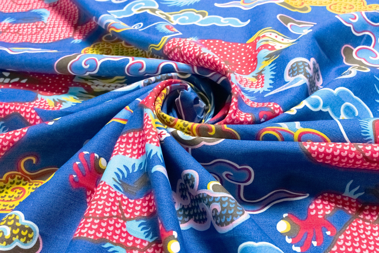 Schumacher - Magical Ming Dragon - Navy - Tibetan Inspired Mythical ...