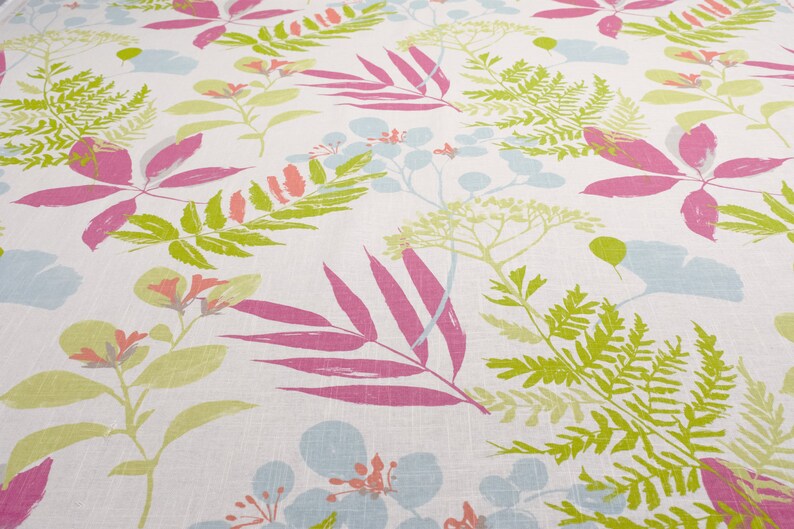 Clarke and Clarke Woodland Raspberry Designer Fabric per Metre Bright ...