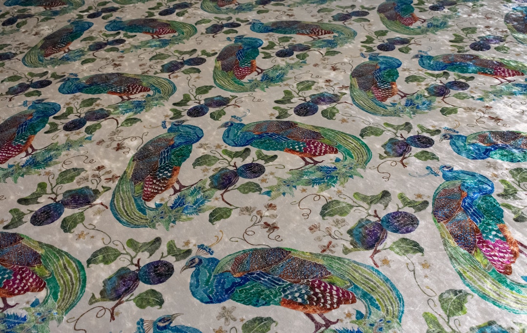 Art of the Loom - Peacock Opulence Velvet - Natural - Fabric - Buy per ...