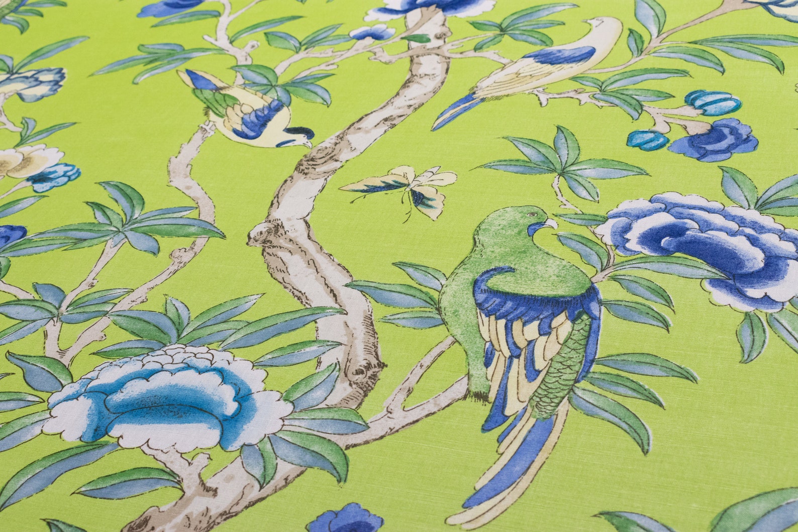 Thibaut - Giselle - Green - Fabric per Metre - Imperial Garden ...