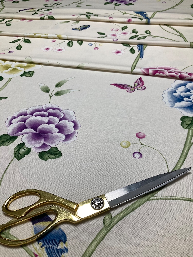 Sanderson - Pavilion - Chintz - Designer Fabric per Metre - Pretty ...