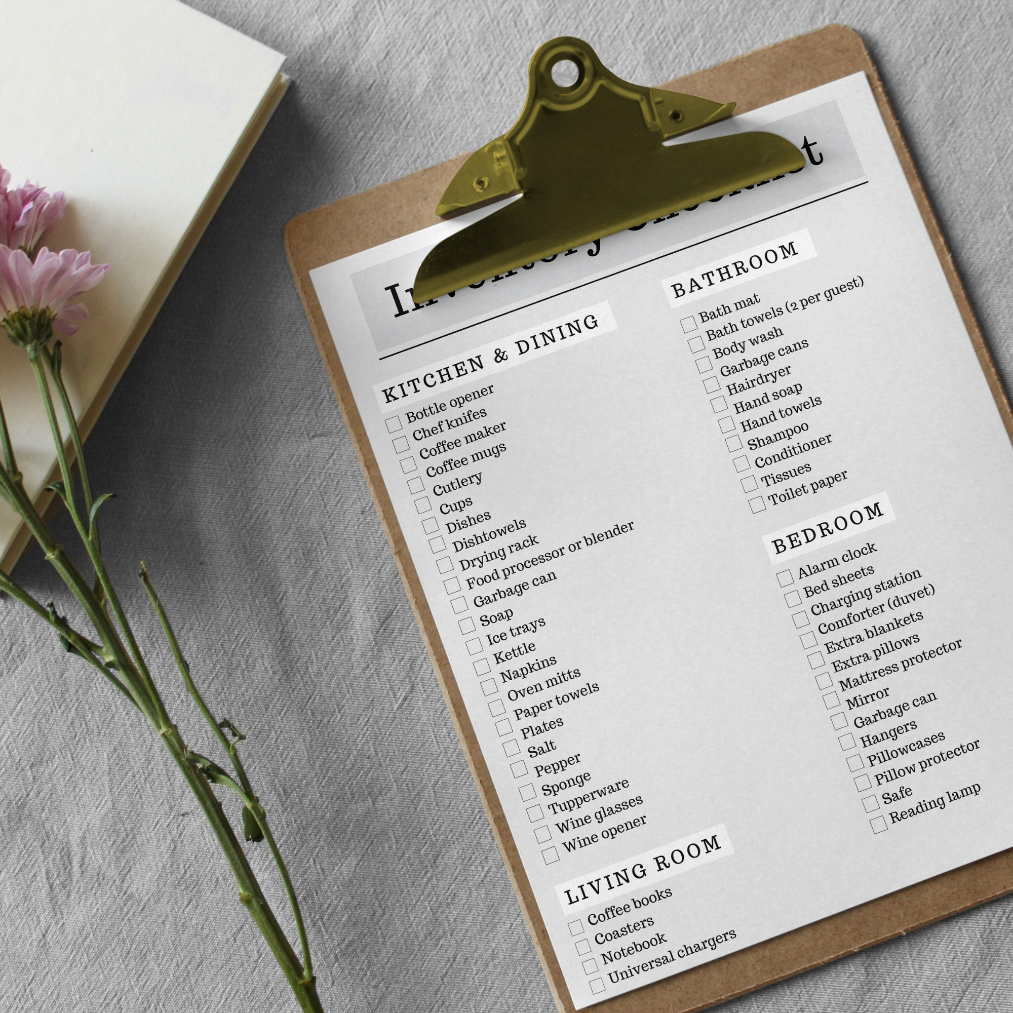 Airbnb Checklist Bundle Pack Airbnb Cleaning Checklist - Etsy