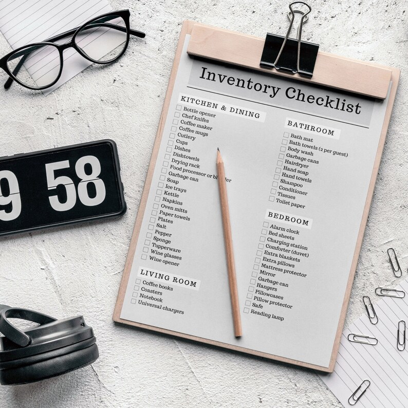 Airbnb Checklist Bundle Pack, Airbnb Cleaning Checklist, Airbnb ...