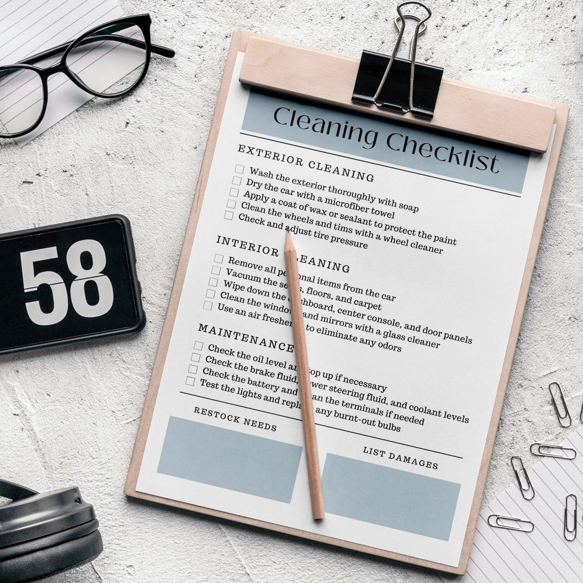 Turo Rental Checklist Bundle, Turo Cleaning Checklist, Turo Inventory ...