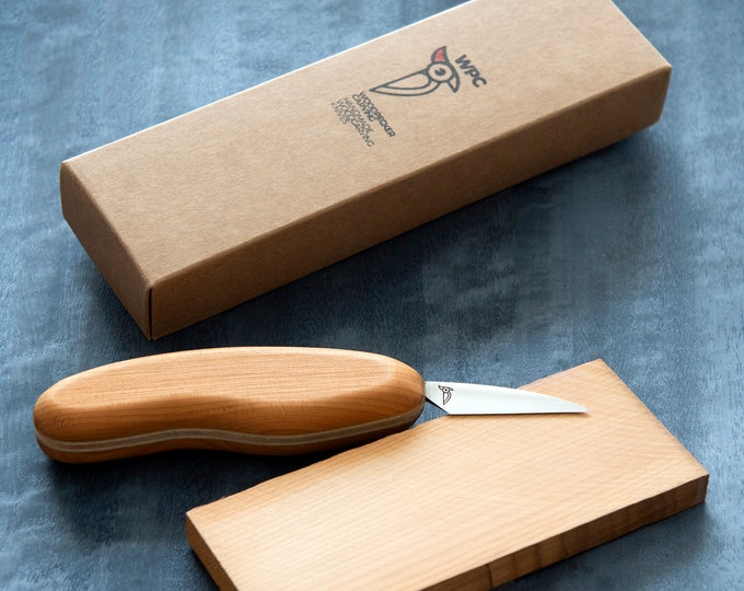 Wood Carving Knife With Leather Sheath, Woodcarving Knife, Woodworking ...