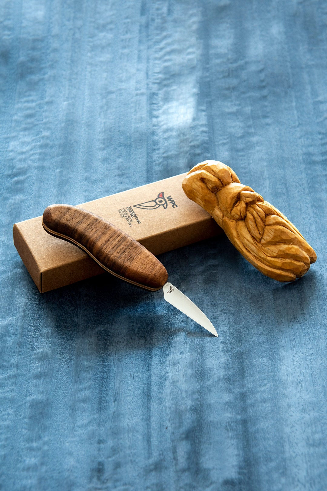 Wood Carving Knife With Leather Sheath , Woodcarving, Whittling ...