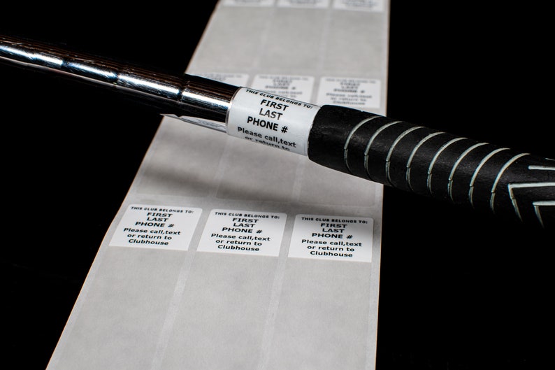 Personalized Name Label for Golf Club Identification Label Golf Club ...