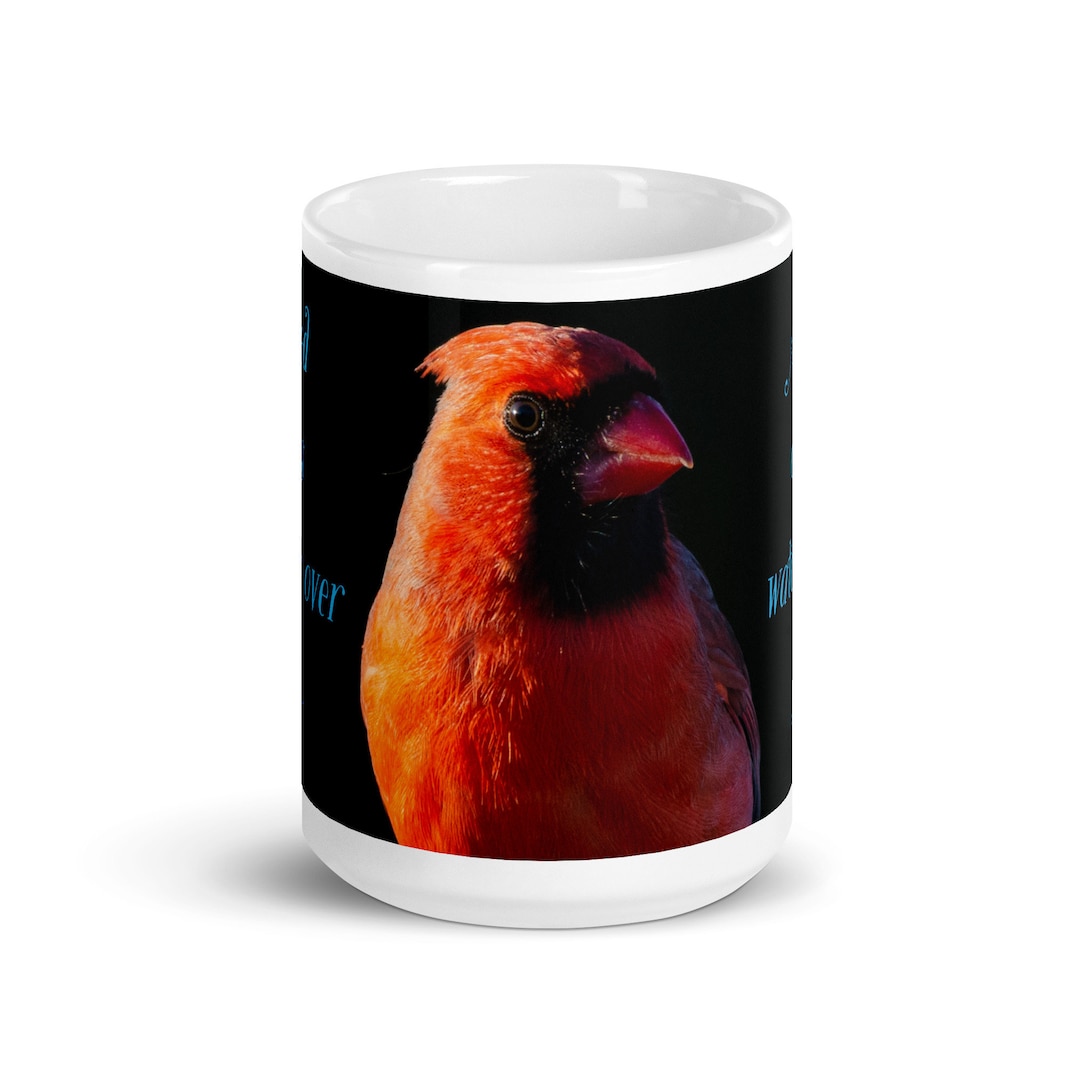 Red Cardinal Coffee Mug Gift Cardinal Gift Mug Watching Over You - Etsy