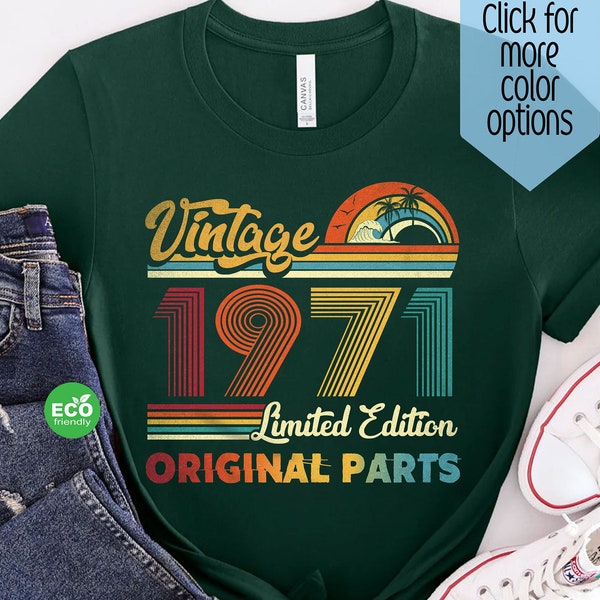 1971 Birthday Shirt - Etsy