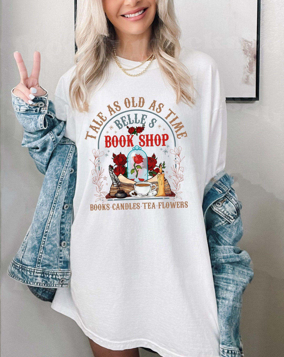 Vintage Tale as Old as Time Shirt Retro Beauty and the Beast Shirt ...