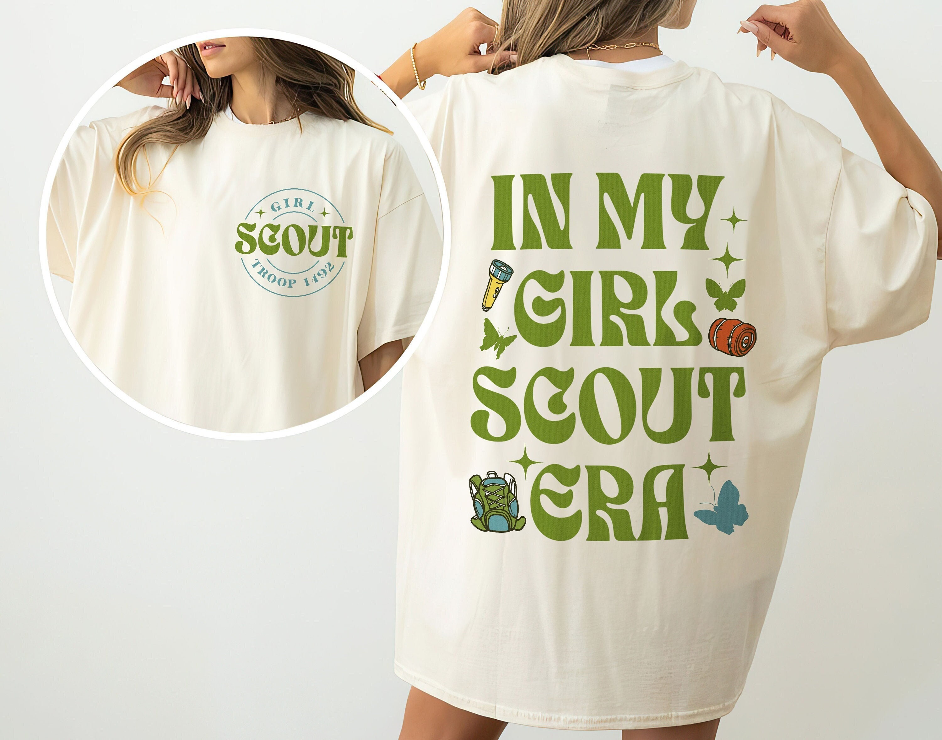 Personalized in My Girl Scout Era Shirt, Scout Girl Shirt, Custom Scout ...