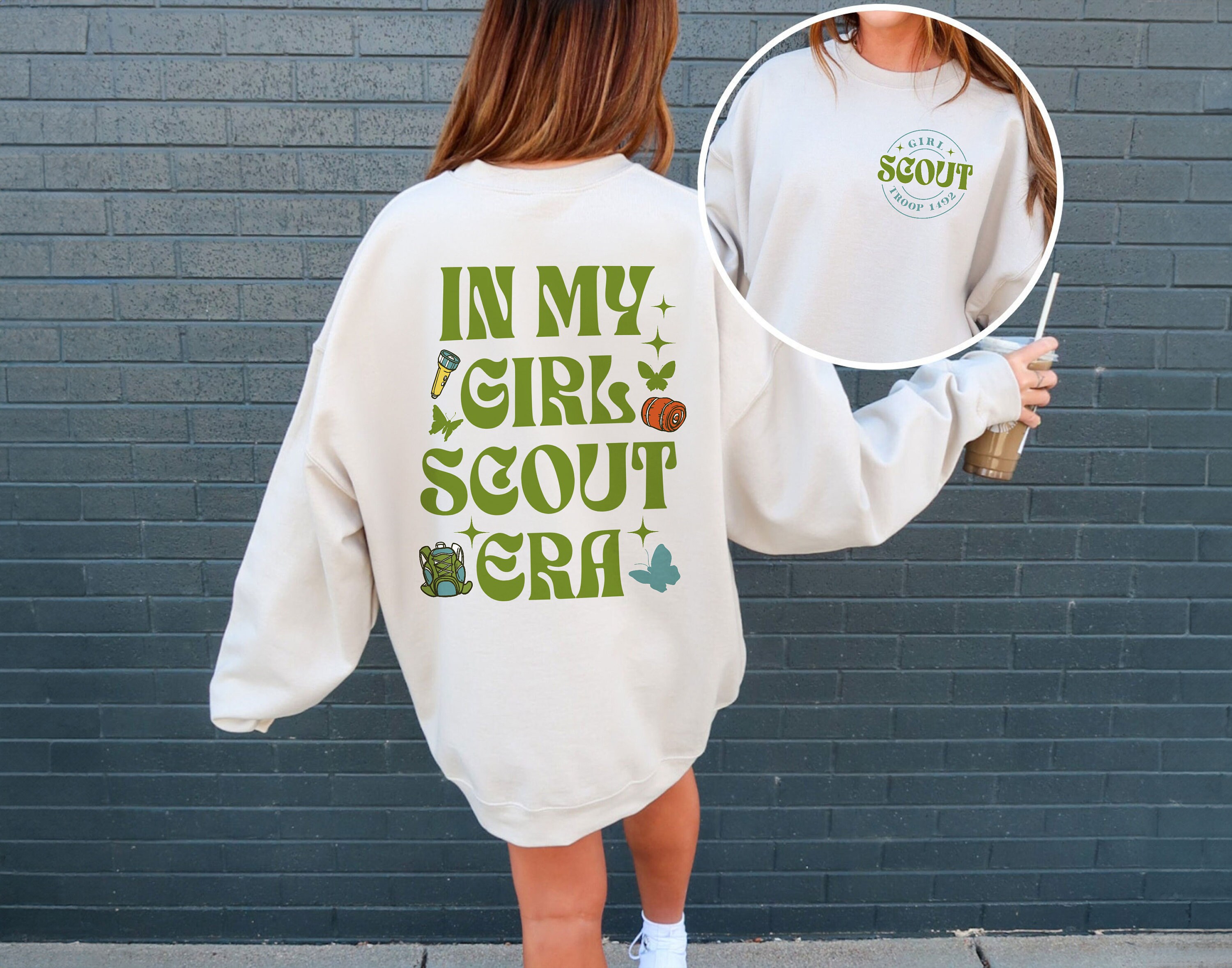 Personalized in My Girl Scout Era Shirt, Scout Girl Shirt, Custom Scout ...