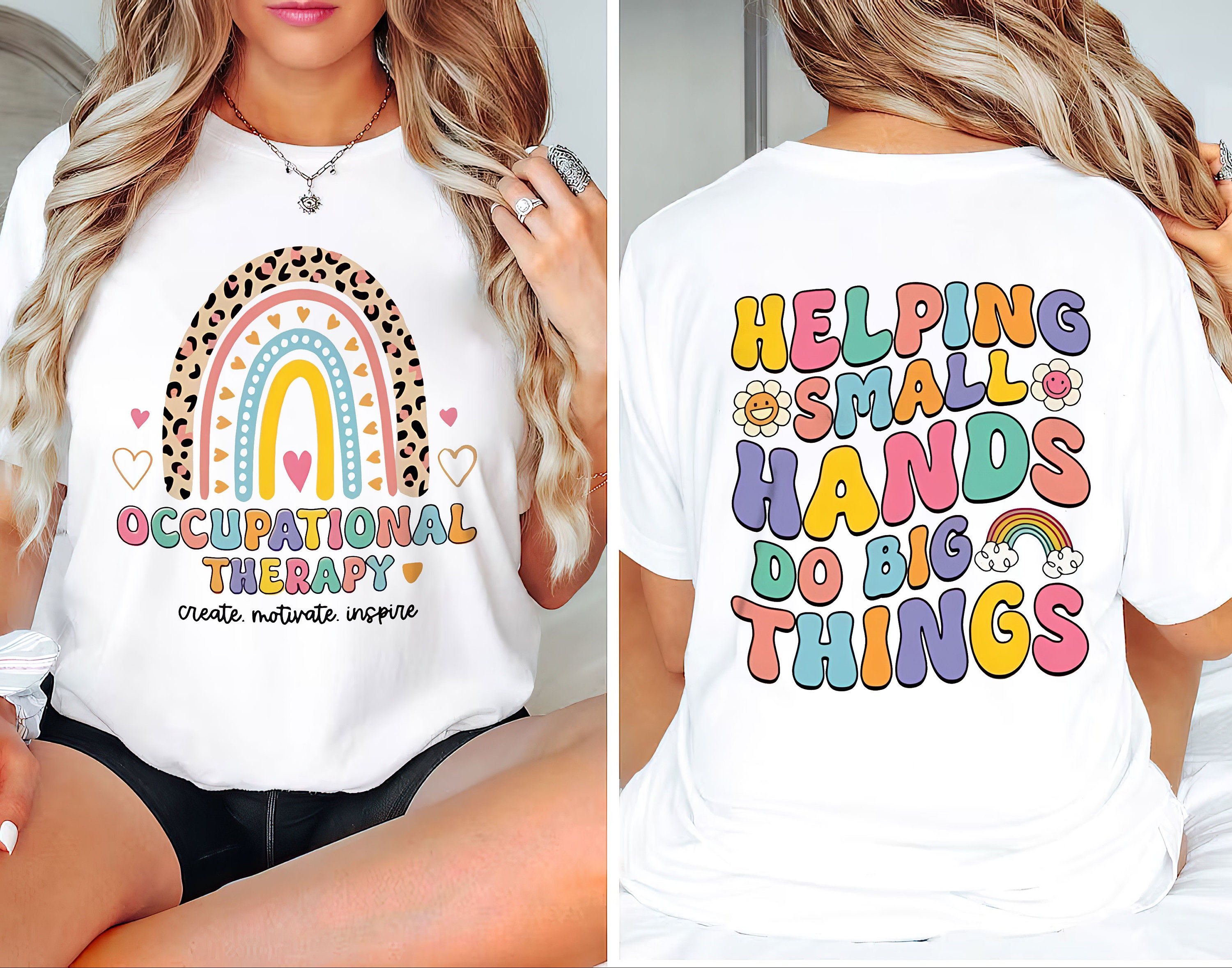 Occupational Therapy Shirt, Pediatric OT Shirt, Helping Small Hands ...
